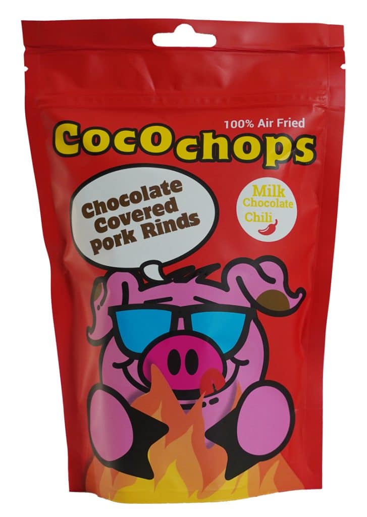 MILK CHOCOLATE CHILE – Coco Chops Chocolate Covered Pork Rinds